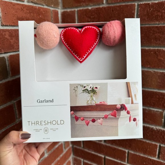 Target | Holiday | Target Threshold Heart Garland Pk | Poshmark